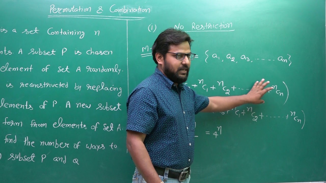 Permutation & Combination : A problem of Set Theory in Permutation ...