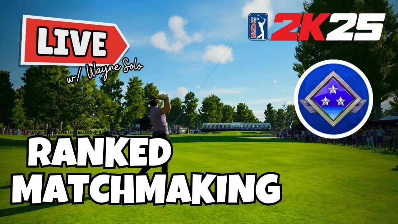 🔴Live - PGA Tour 2K25 | Ranked + Societies - YouTube