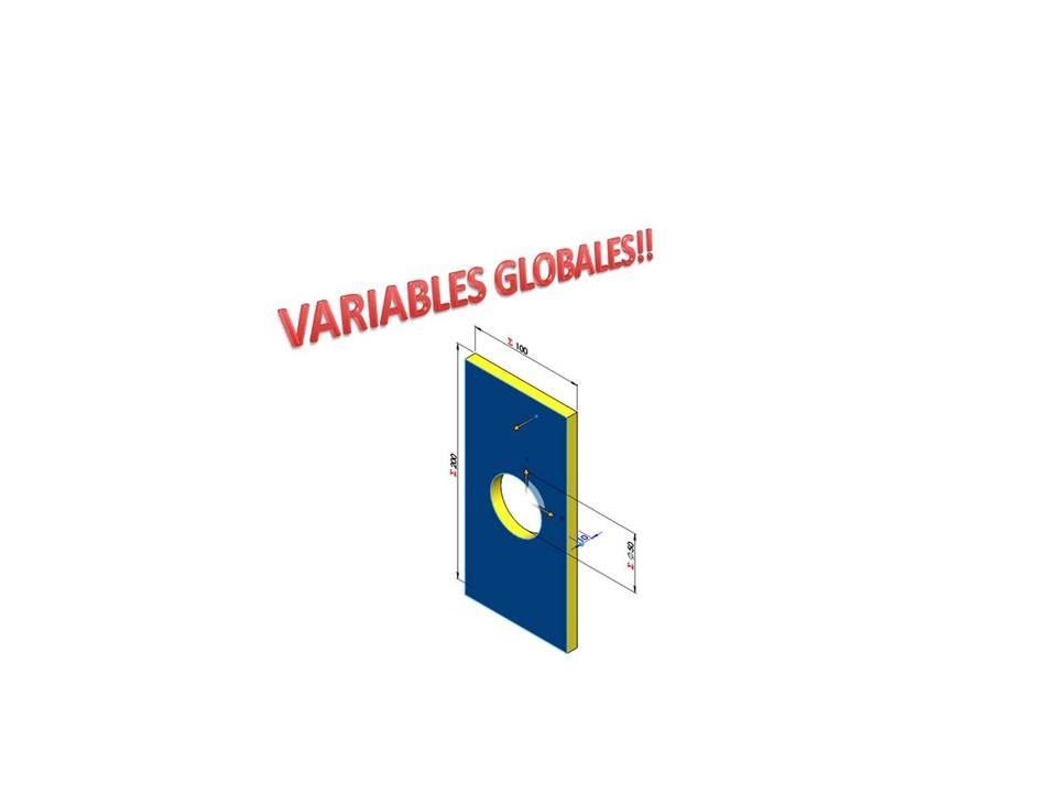 TUTORIAL SOLIDWORKS VARIABLES!! GLOBALES!! - YouTube