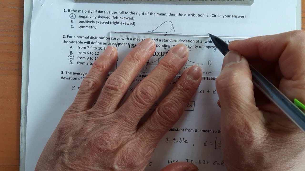 Statistics - Chapter 6 Notes Part 1 - Normal Distribution - YouTube