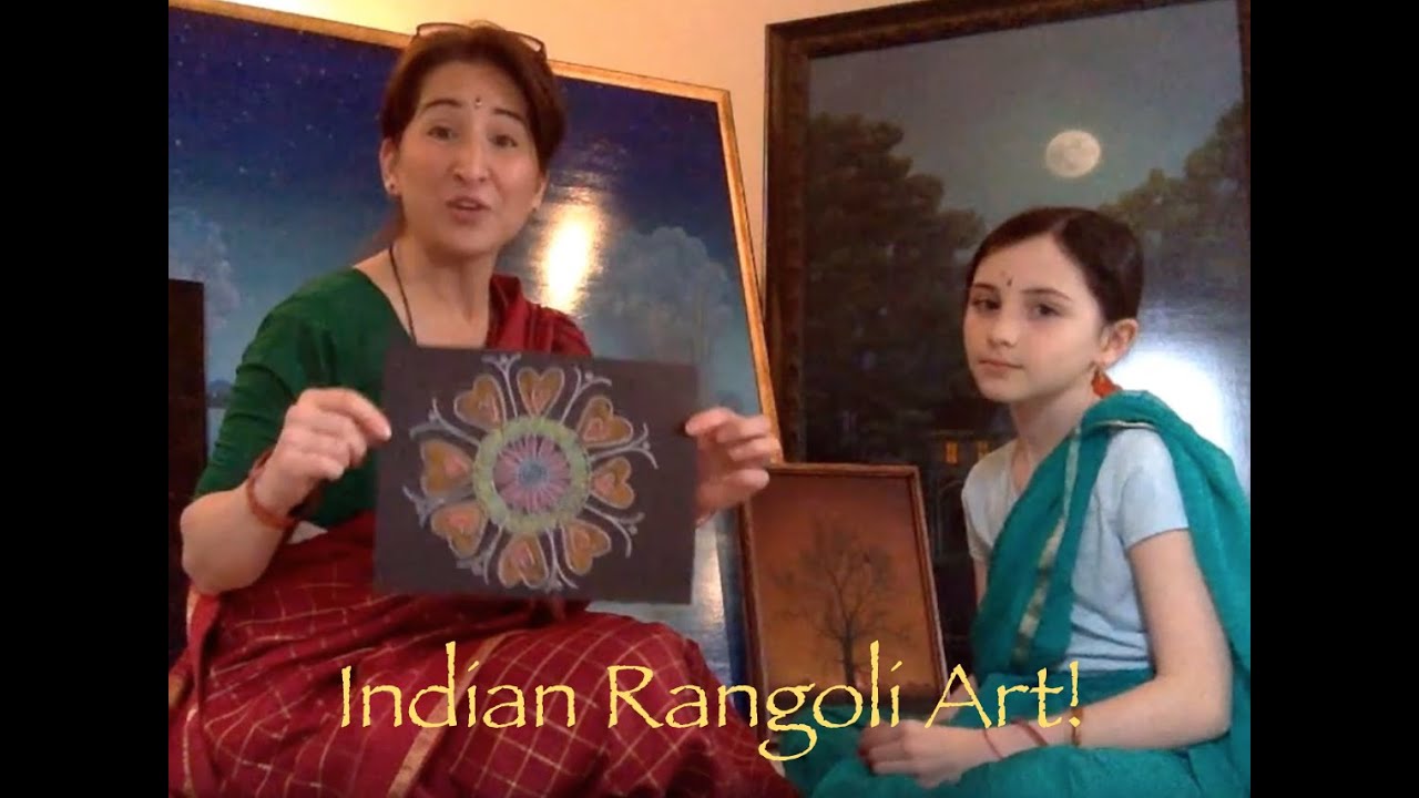 Art with Asha Episode 4 Indian Rangoli Art! - YouTube