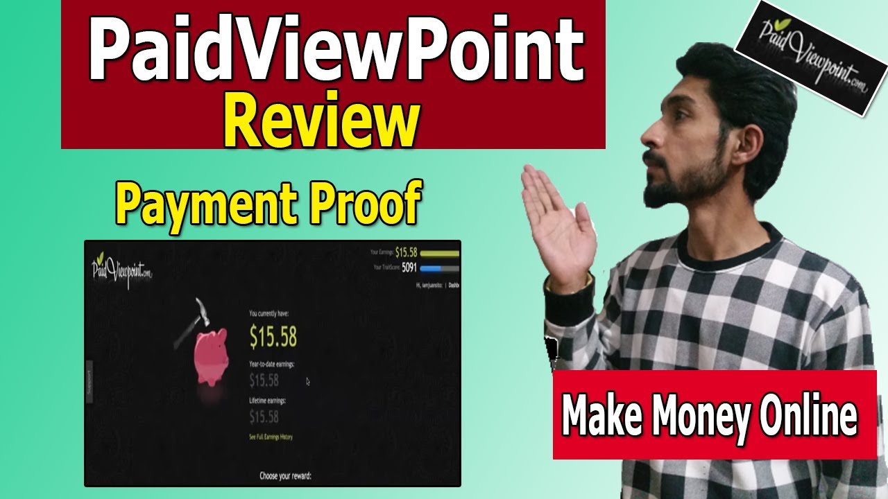 PaidViewpoint Review & Tutorial || Legit Payment Proof || Make Money ...