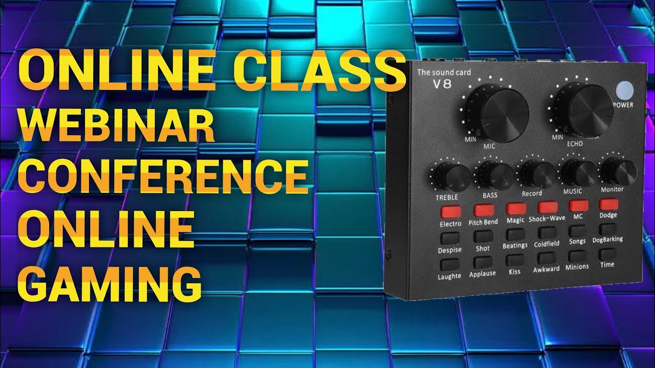 How to use V8 SOUND CARD for Online Class , Webinars / Plus V8 GIVEAWAY ...