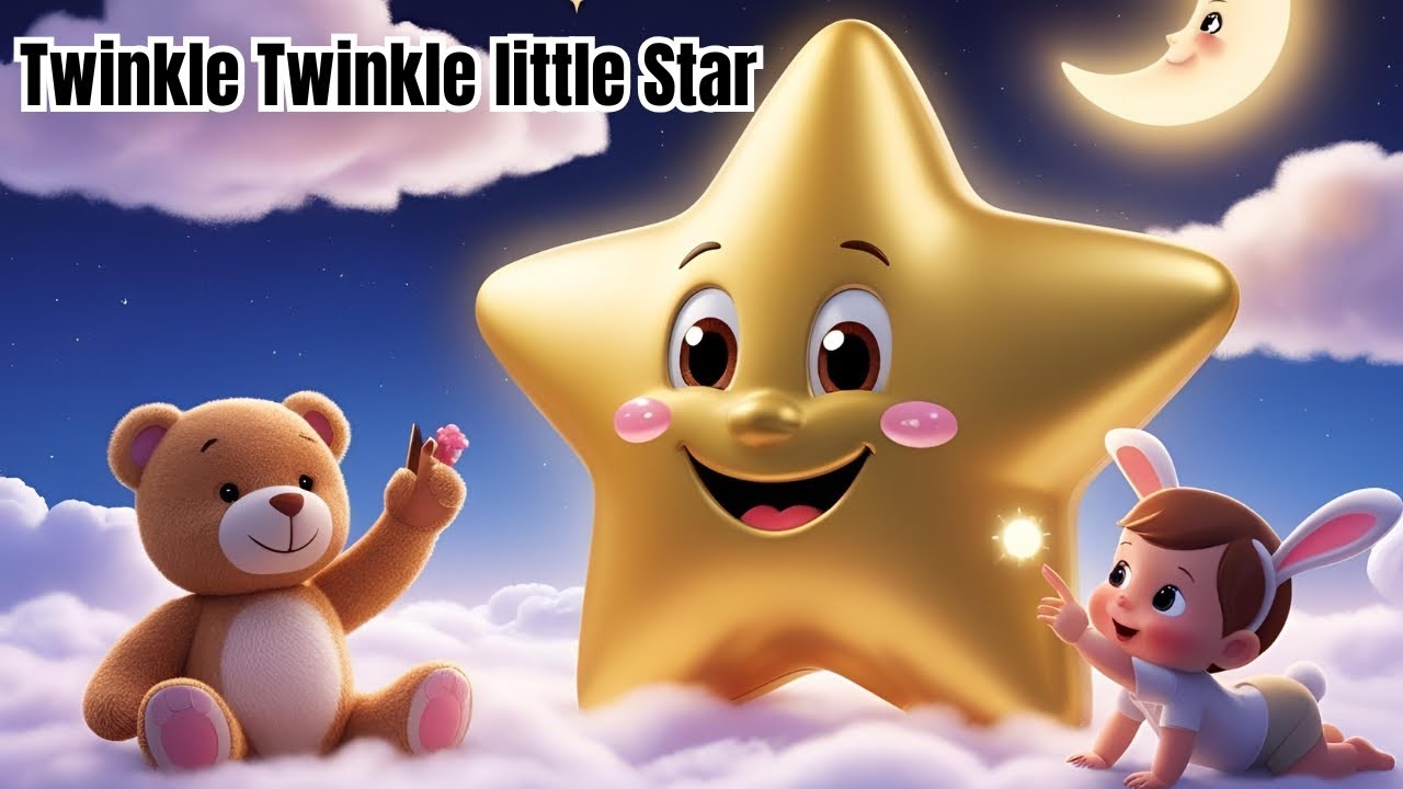 Twinkle Twinkle Little Star, Nursery Rhymes, Kids Songs, Bed Time Song ...
