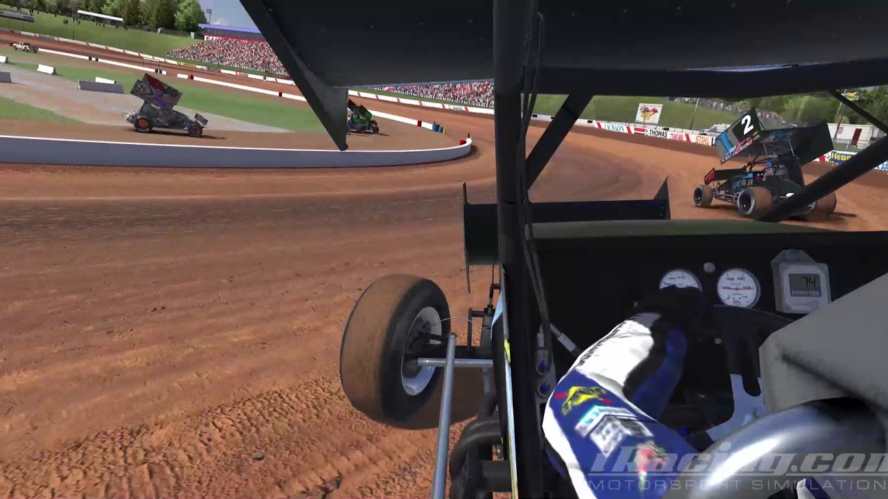 iRacing World of Outlaws Sprint Car Series at Lanier - YouTube