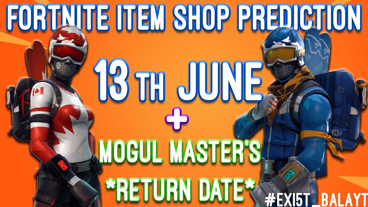 *June 13th* 2021 Fortnite Item Shop Prediction - Mogul Master Skin ...