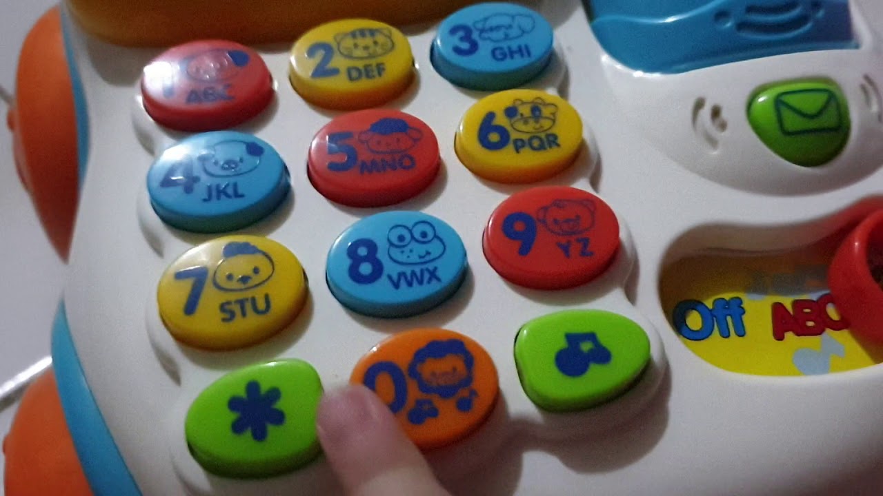 Vtech Tiny Talk Light-Up Phone! (lights up) - YouTube