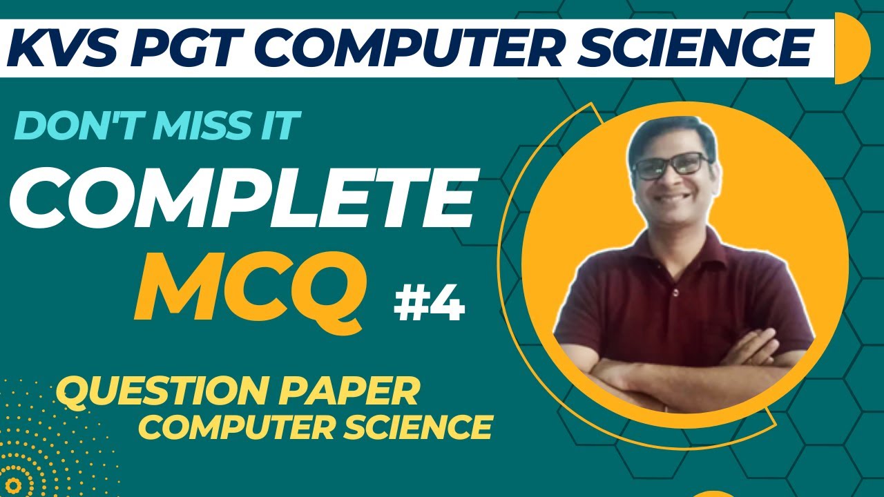 Complete Mcq Kvs Pgt Computer Science Preparation Youtube