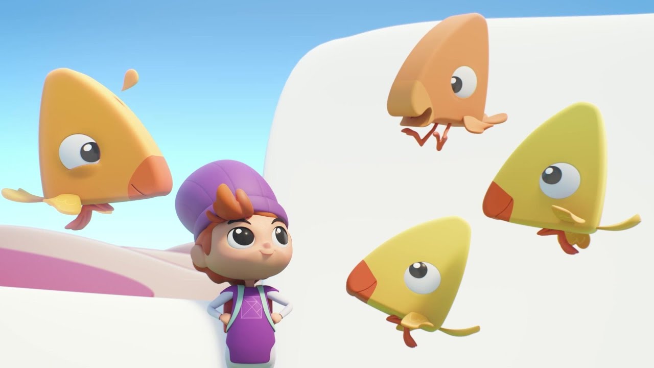 Tangranimals | The Yellow Bird Family (1 Hour Compilation) Cartoon in ...