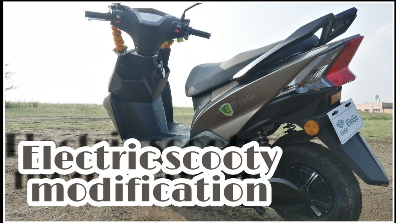 Electric scooty modifications | ev modified | elego scooty - YouTube
