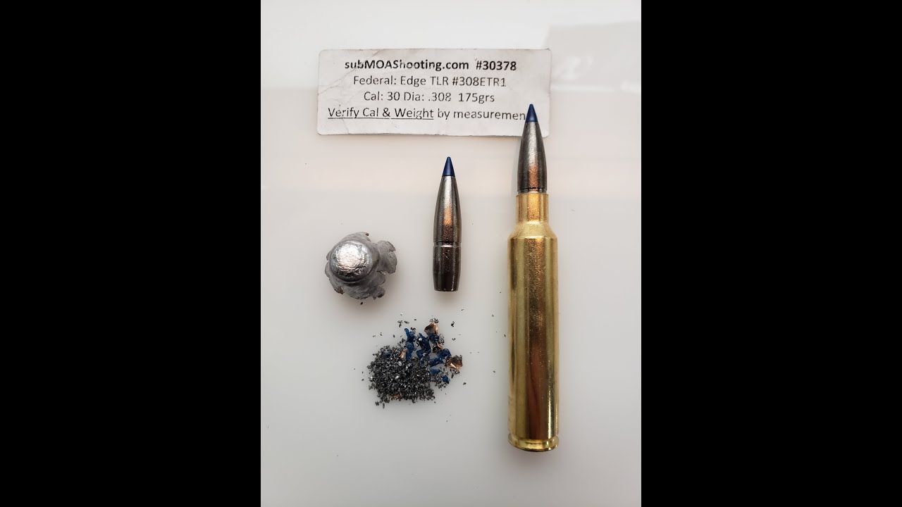 300 PRC 175 gr Federal Edge TLR ballistics gel test - YouTube