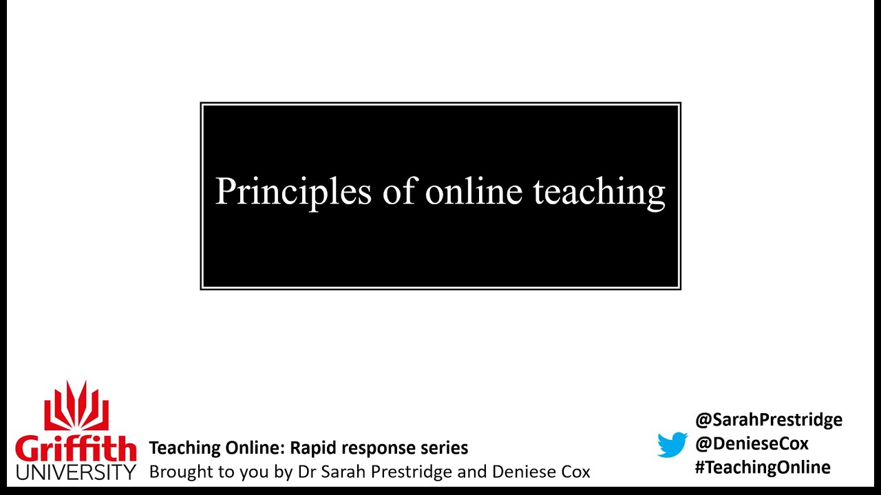 Key principles of online ed - YouTube