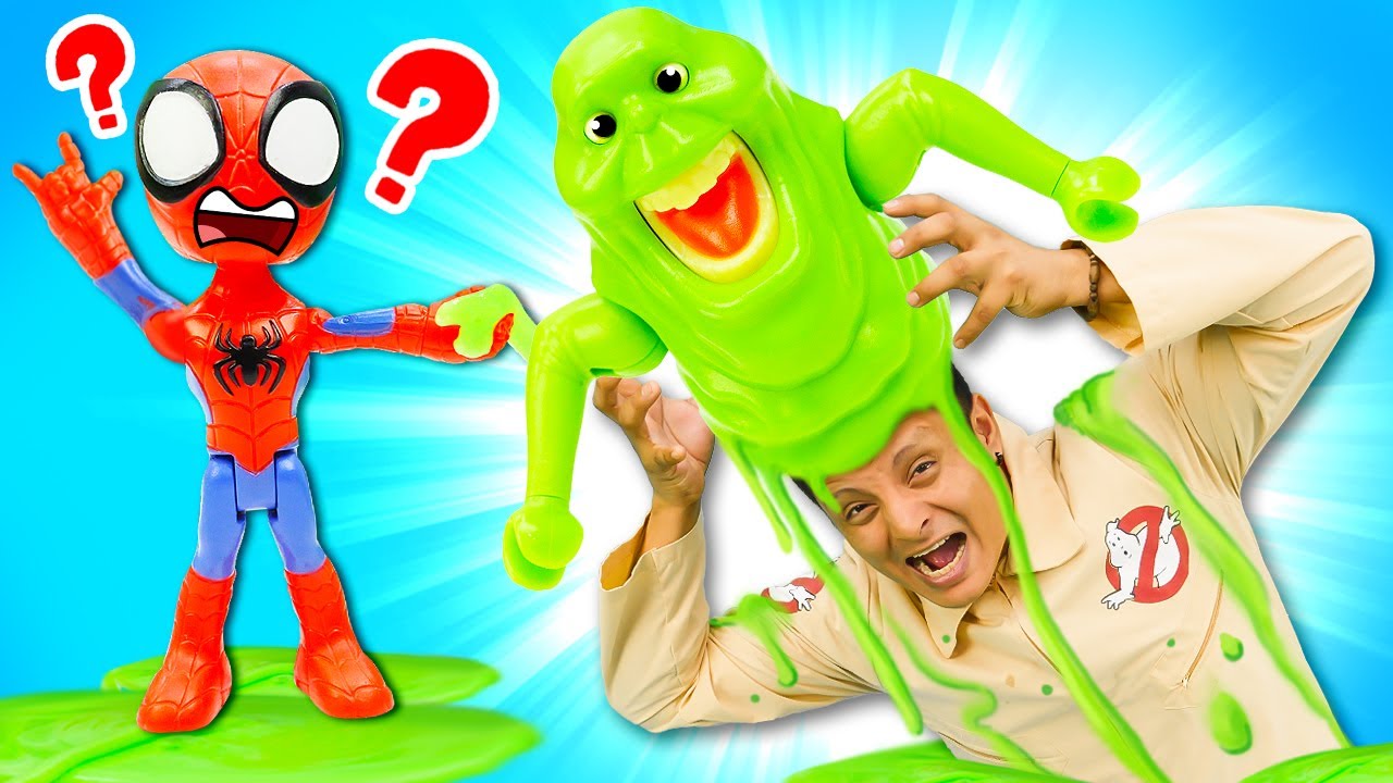 ¡El cazafantasmas se convirtió en un FANTASMA! Juguetes de Spidey y sus ...