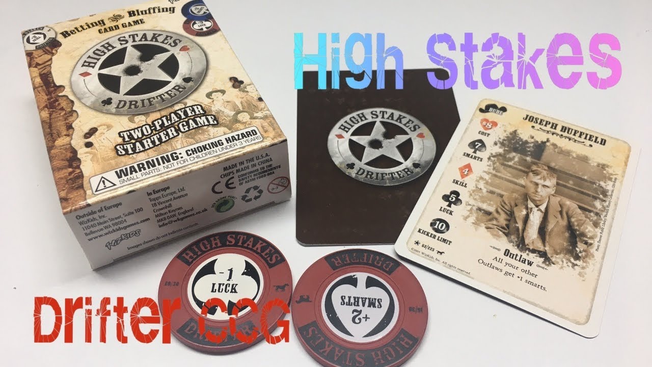 High Stakes Drifter CCG Collectible Card Game Two-Player Starter Deck ...