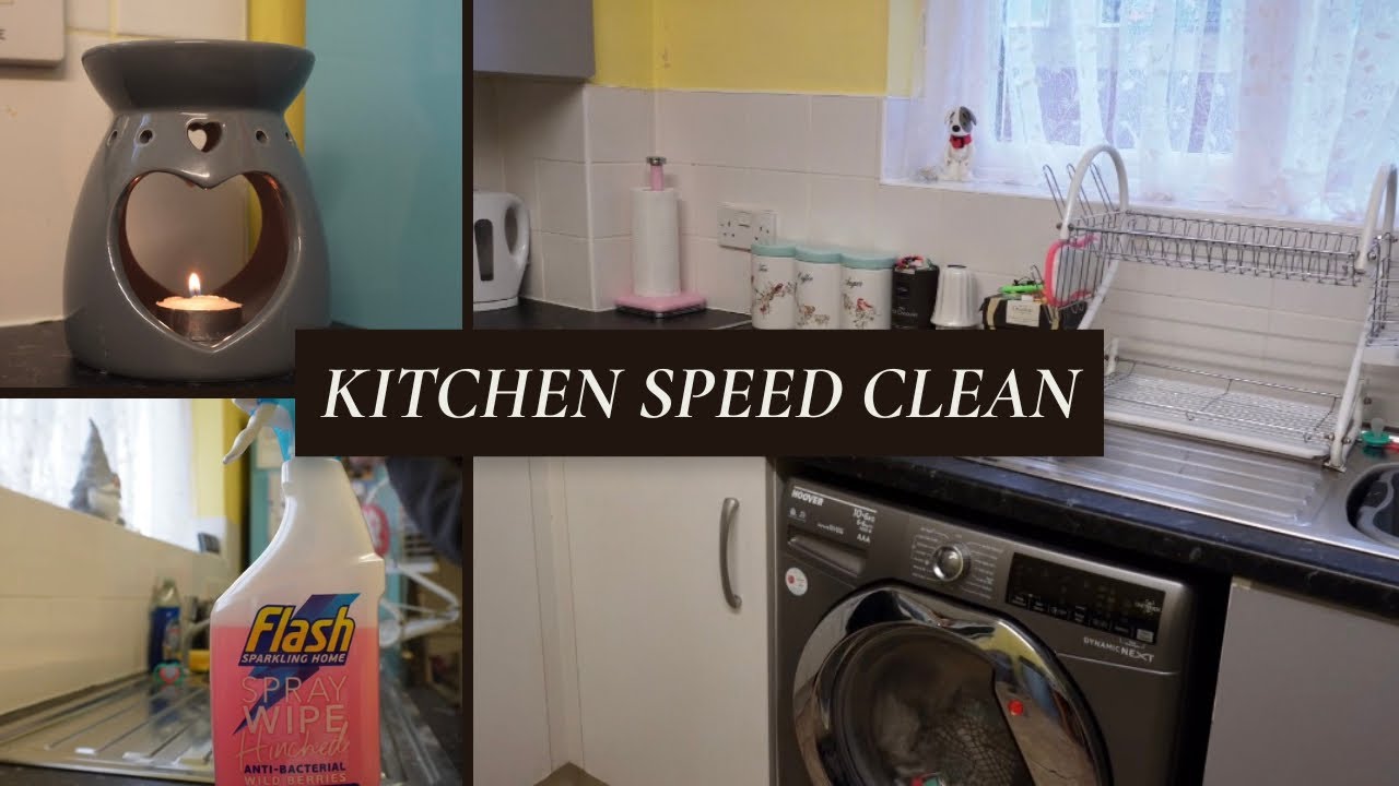 KITCHEN SPEED CLEAN|REALISTIC MESSY KITCHEN|CLEANING MOTIVATION|Talia ...