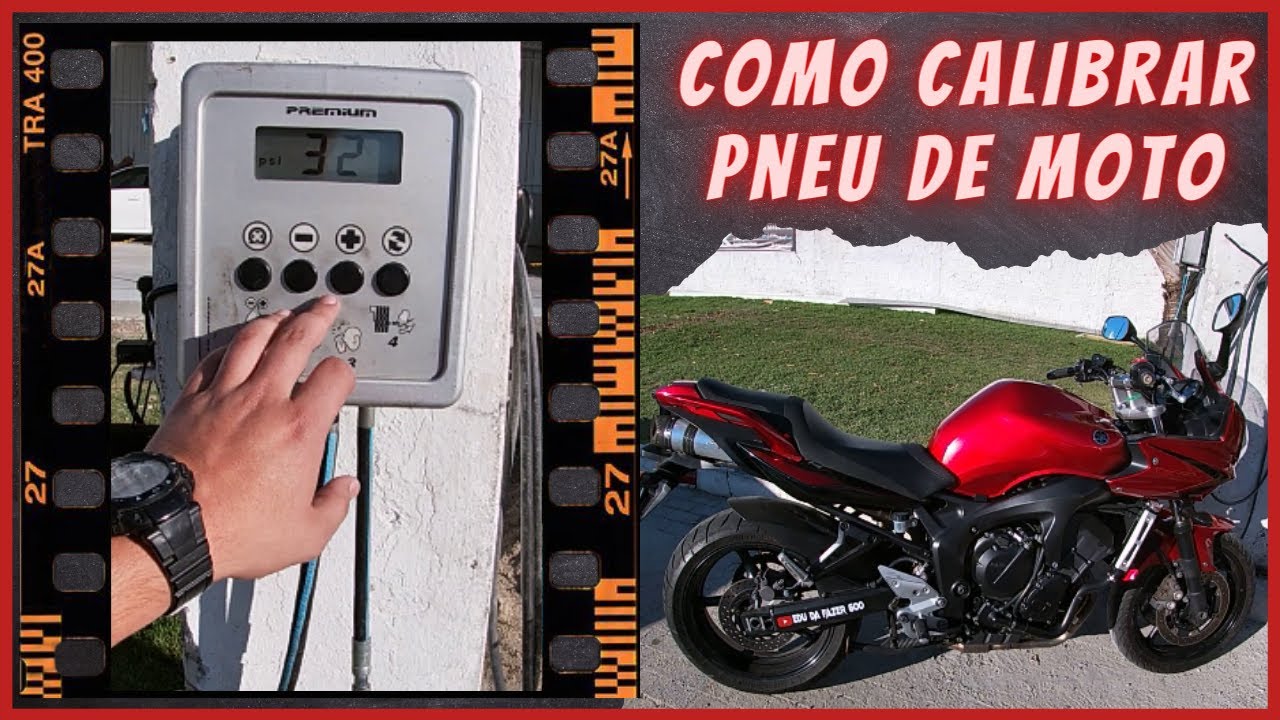 COMO CALIBRAR O PNEU DA MOTO - DICAS SIMPLES - YouTube