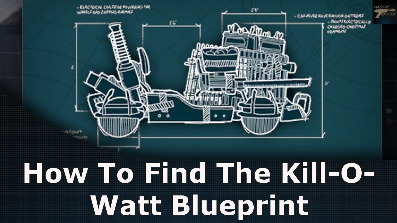 Dead Rising 4 How To Find The Kill-O-Watt Blueprint - YouTube