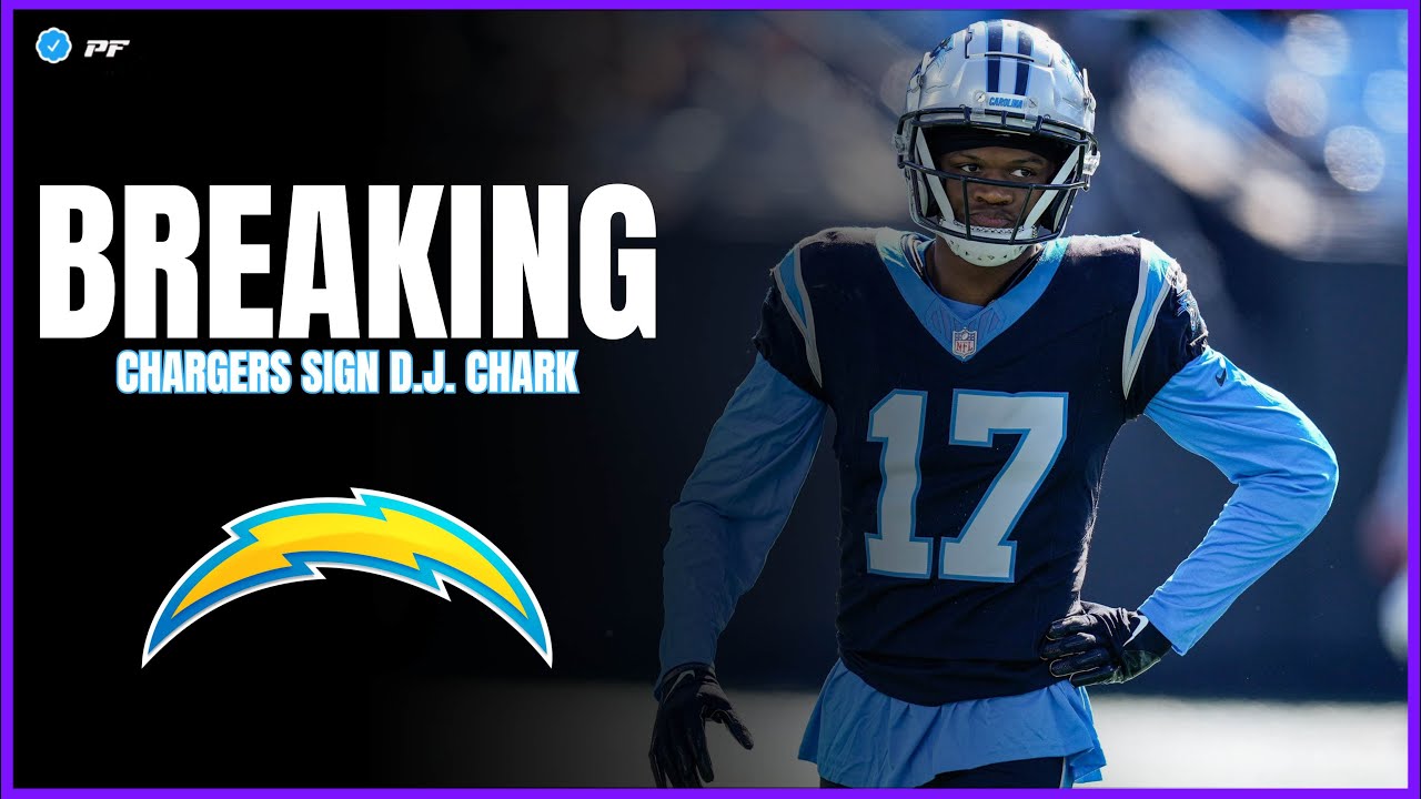 The Chargers Signed Wide Receiver D.J. Chark to One-Year Deal - YouTube
