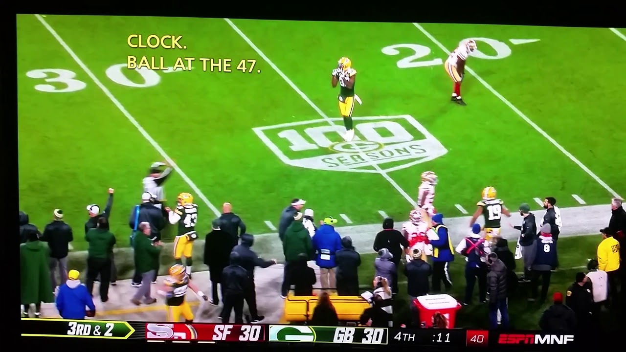 Equanimeous St.Brown #19 18yd back shoulder catch Packers/49ers - YouTube