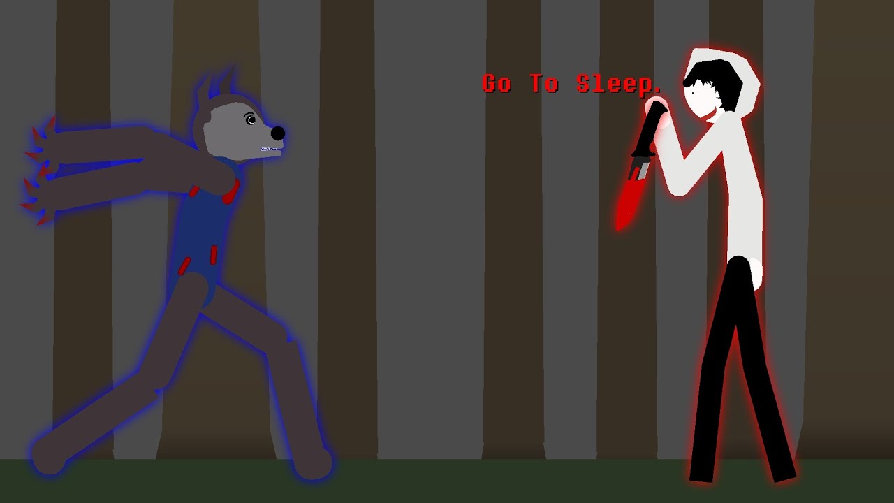 The Wolf(FoxyMations) Vs Jeff The Killer(Creepypasta) - YouTube