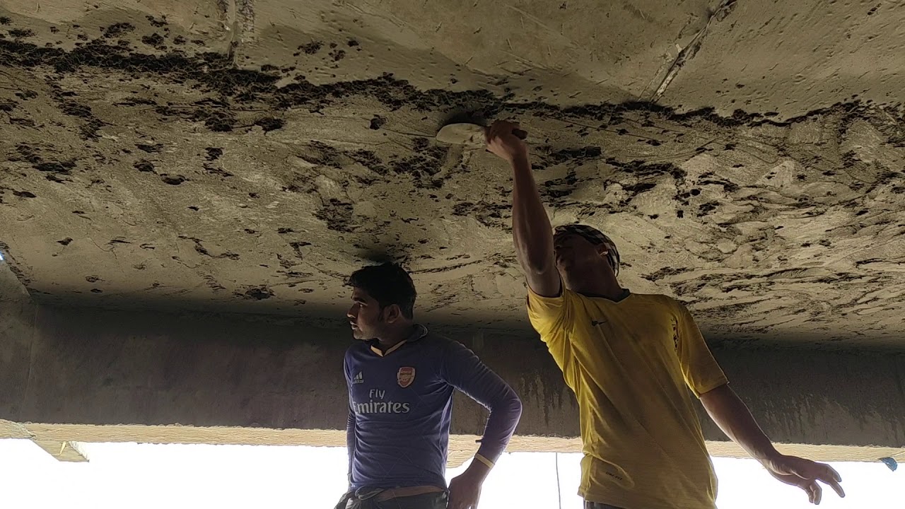Top slab Plastering - YouTube