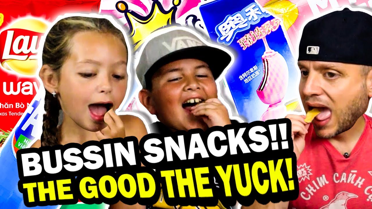 BUSSIN SNACKS!!! - Tasty treats from AROUND THE WORLD!!! - YouTube