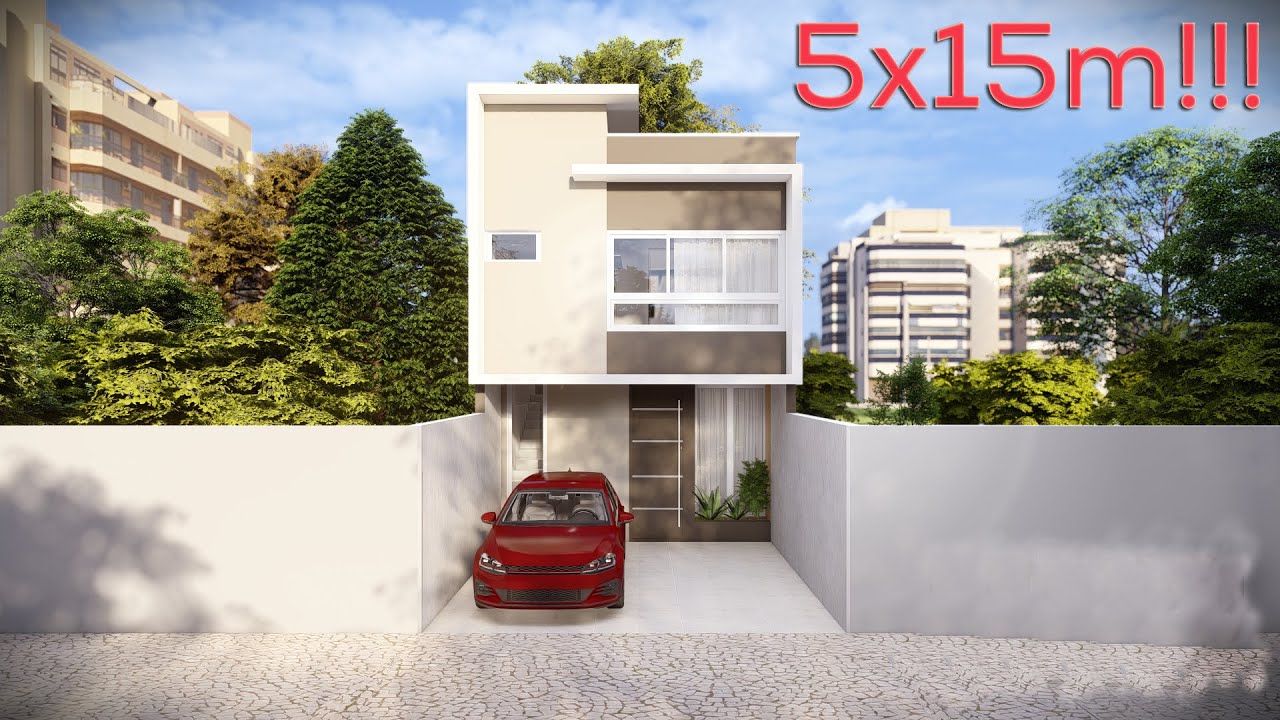 ONLY 5x15!!! | CASA EM UM TERRENO 5x15!!! - YouTube