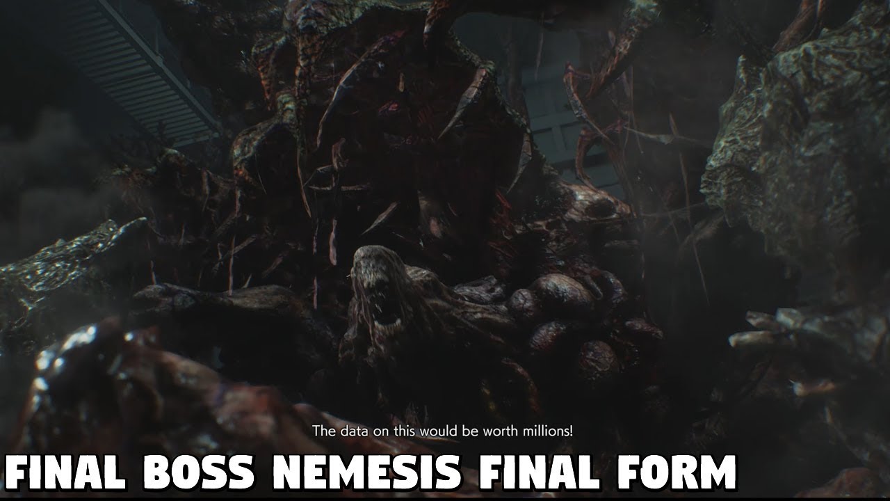Resident Evil 3 REMAKE - FINAL Boss Nemesis #4 Final Form - YouTube