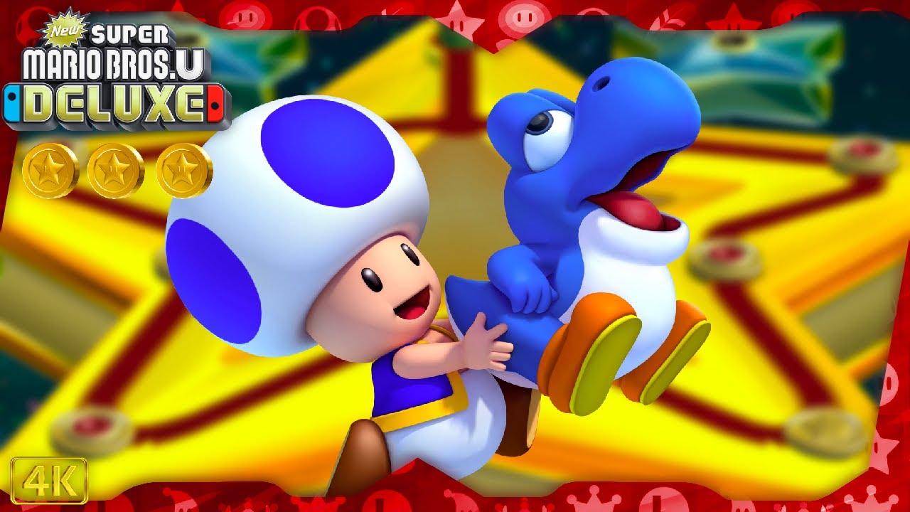 New Super Mario Bros. U Deluxe ⁴ᴷ World 9: Superstar Road 100% (All ...
