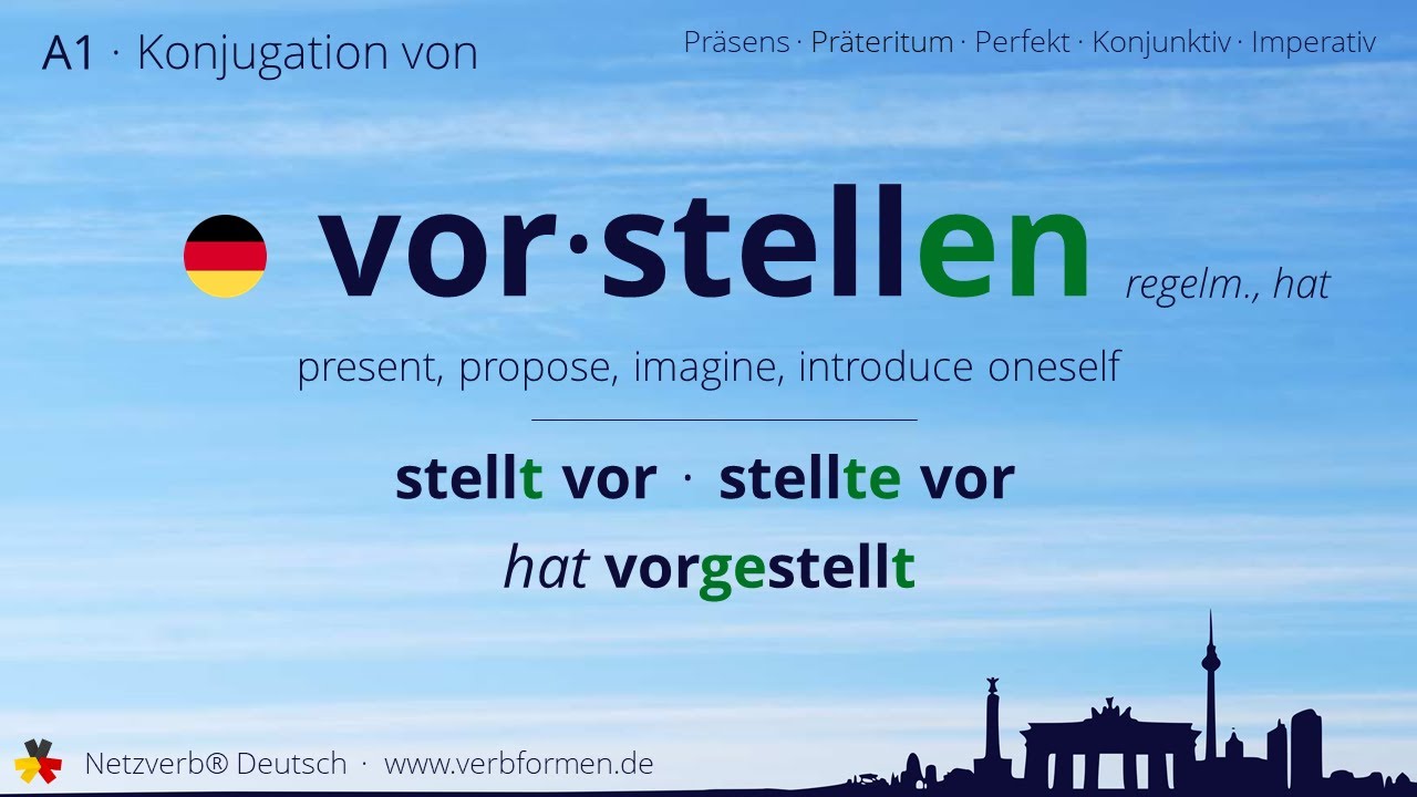 Conjugation Vorstellen 🔸 German verb in all tenses and forms ...
