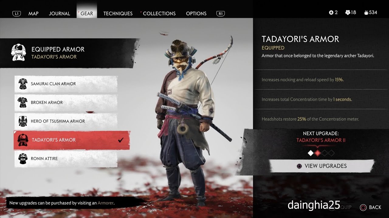 Tadayori's Armor Location Mythic Tale - Ghost of Tsushima - YouTube