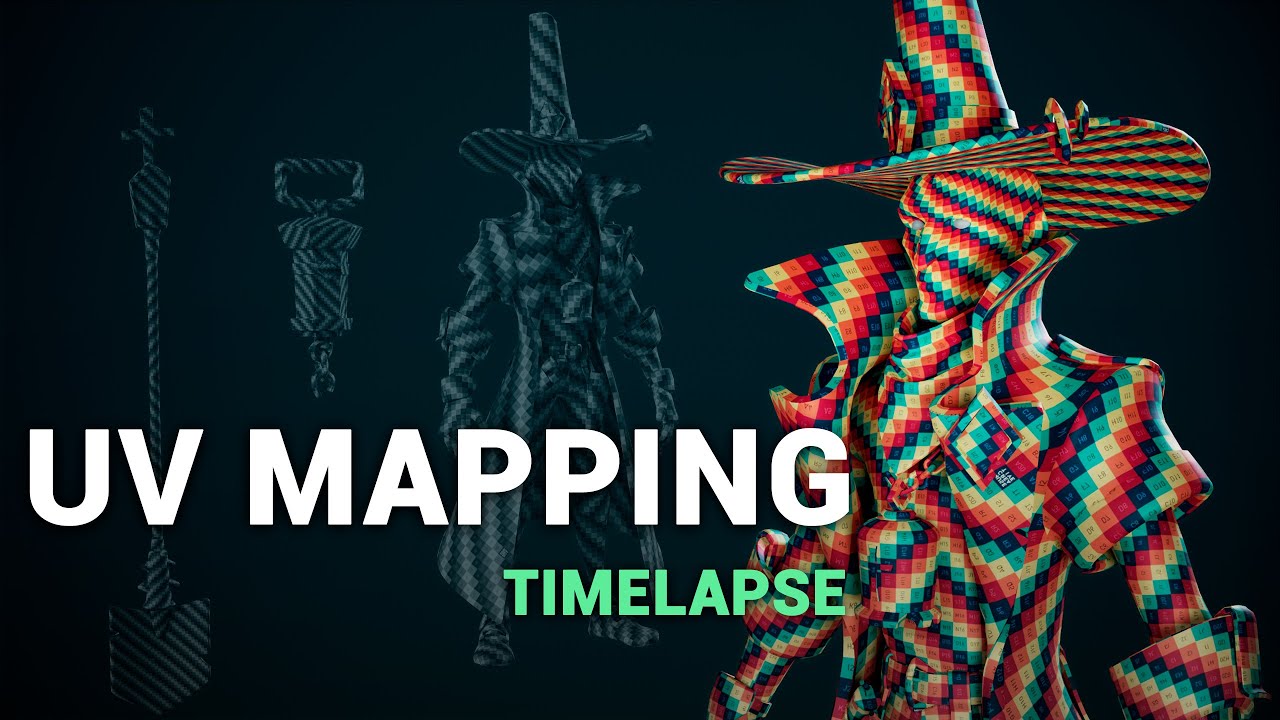 UV Mapping Character / Timelapse - YouTube