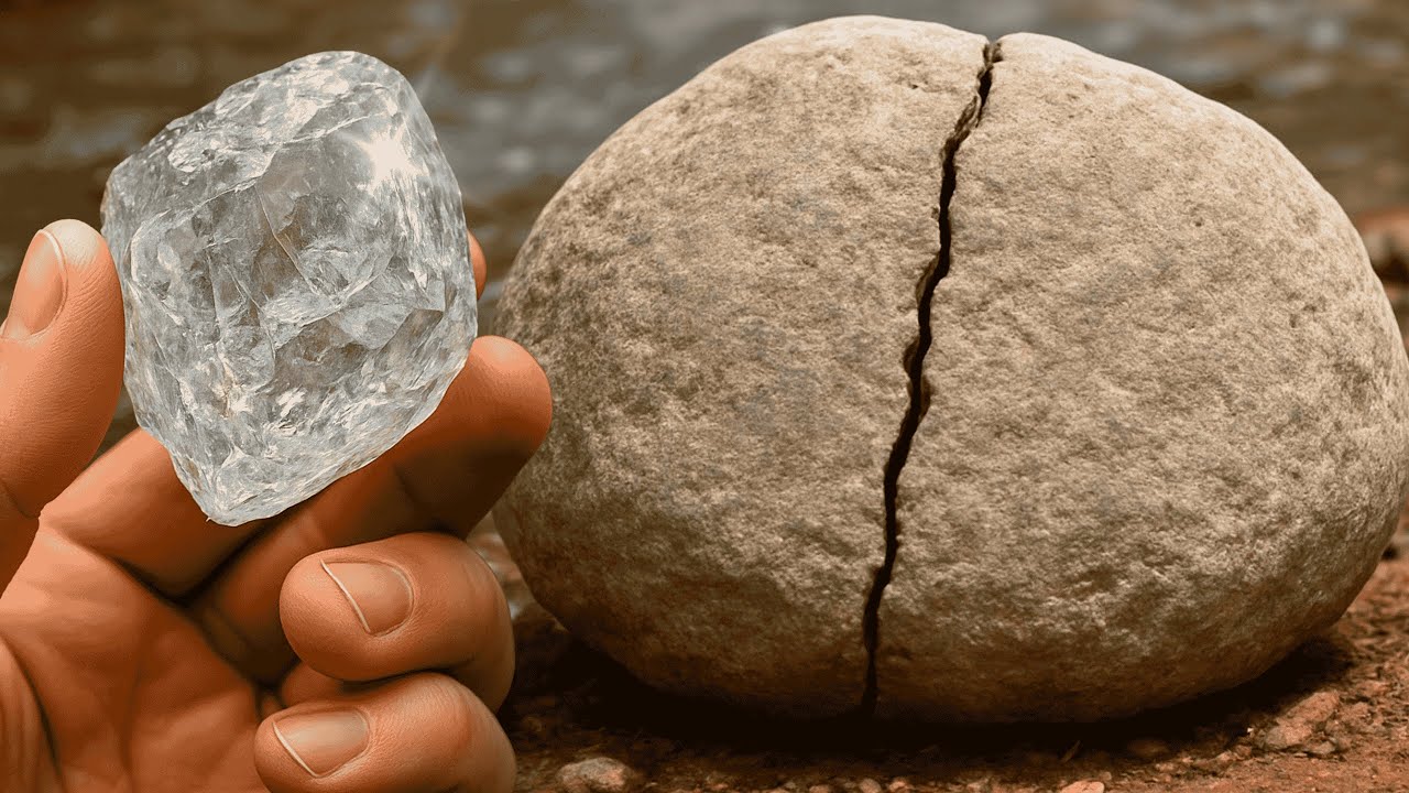 These river rocks look like nothing — until you break them open and see ...