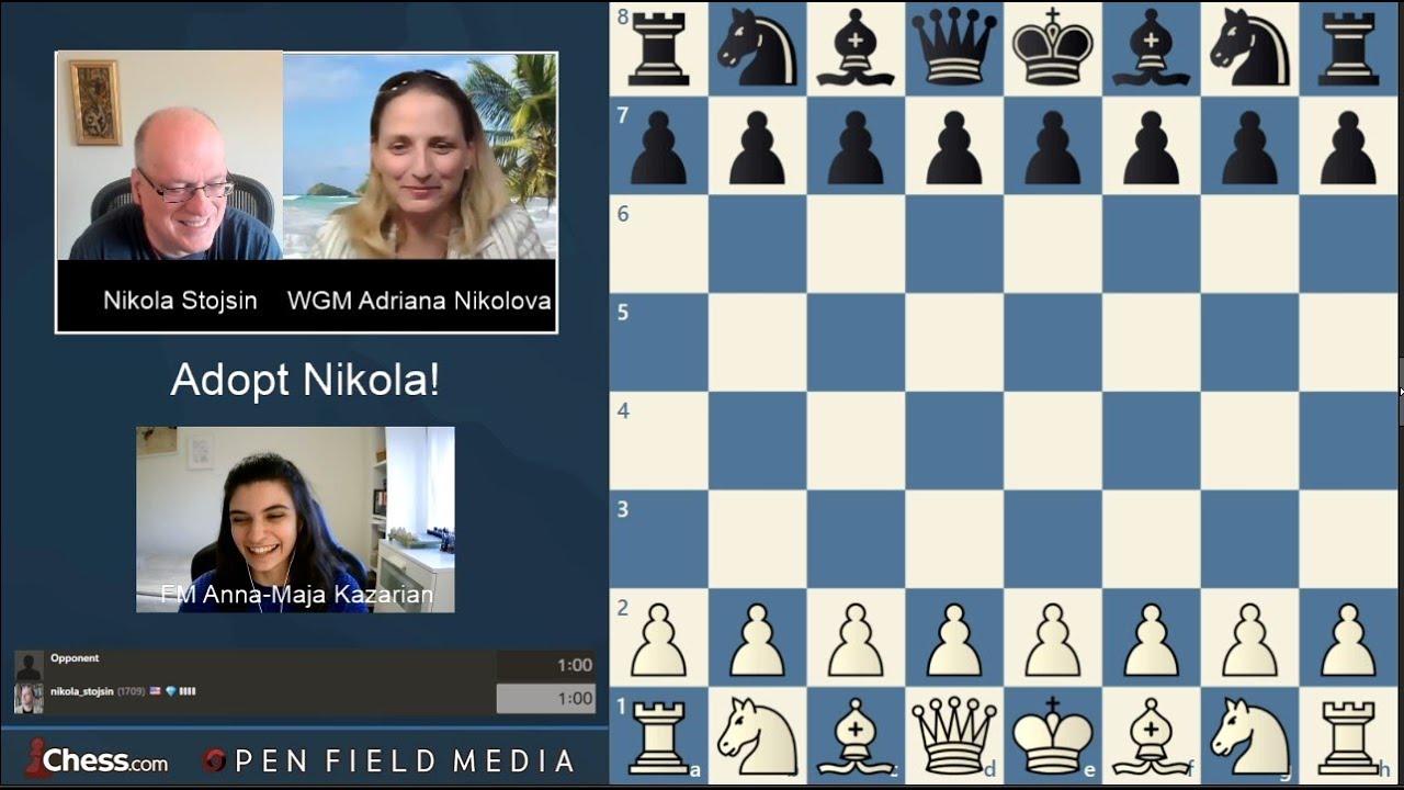Adopt Nikola! With WGM Adriana Nikolova | Commentary by FM Anna-Maja ...
