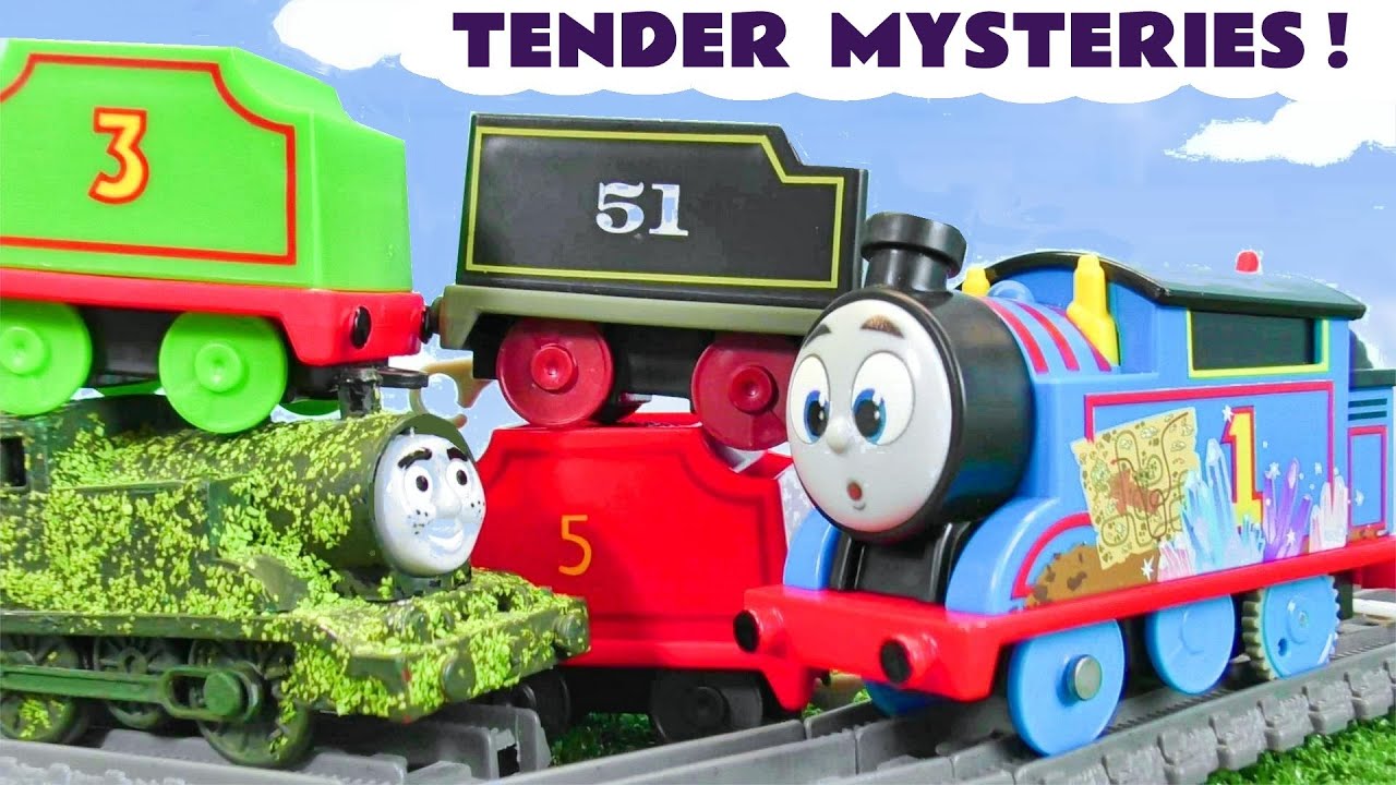 Toy Train Tender Mystery Stories with Thomas and Tom Moss - YouTube