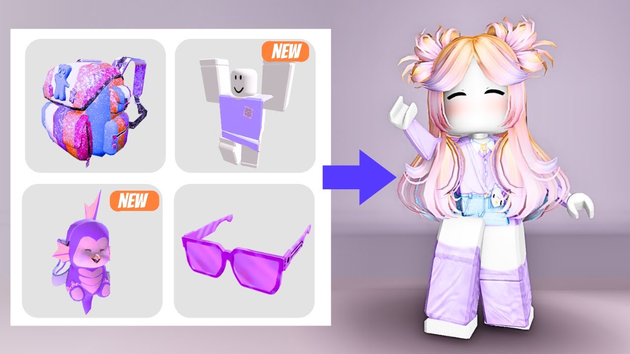 NOVA ANIMAÇÃO E 10 ITENS GRÁTIS NO ROBLOX!💜 - YouTube