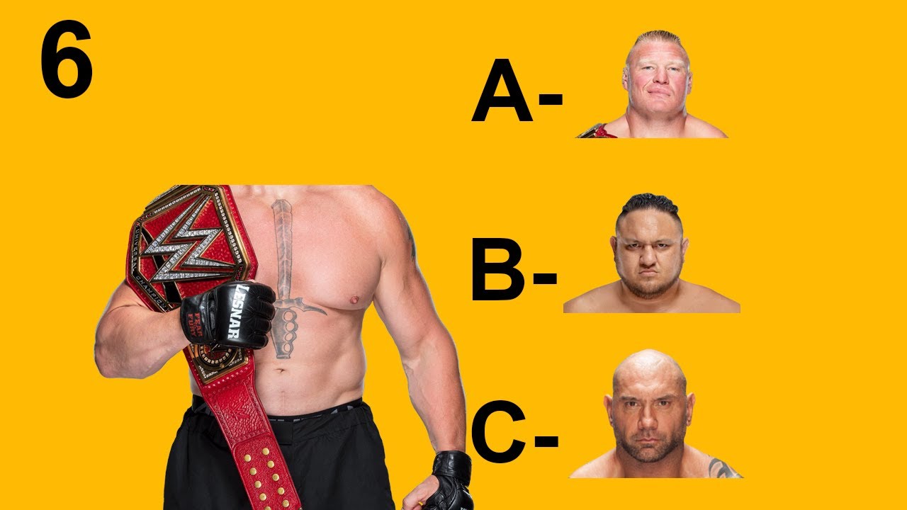 Can You Guess the Correct Face | WWE Quiz - YouTube