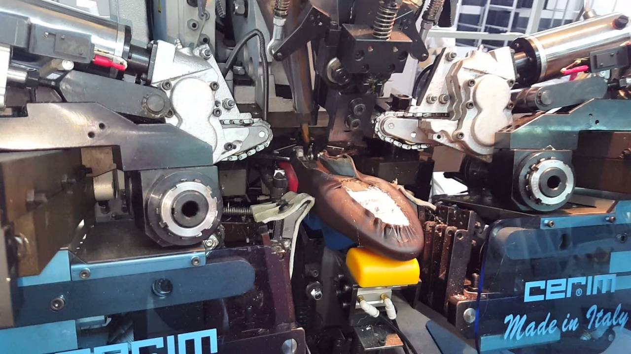 Cerim K058 Tecmacal Maquina fechar enfranques e calcanheiras - YouTube
