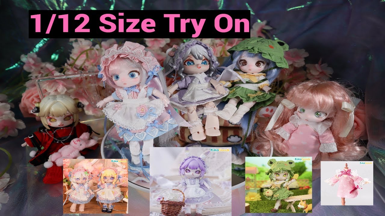 1/12 Size Doll Outfits Try-On (AliExpress, Come4Free, KikaGoods) - YouTube