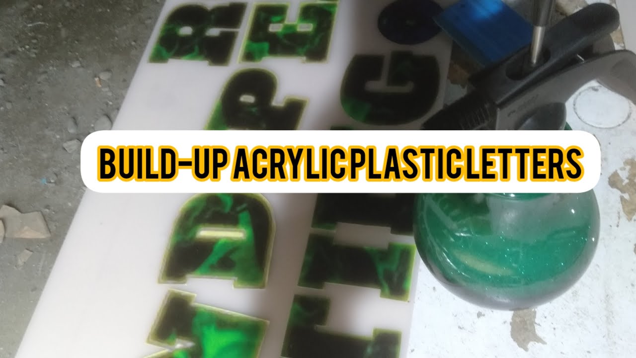 Build-up Acrylic Plastic Letter with light #highlights #viralpost # ...