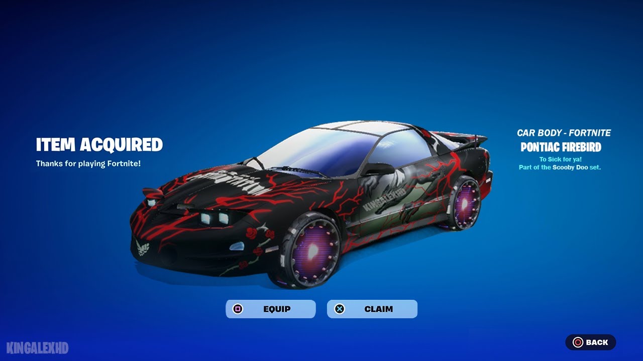 How To Get & Unlocked Pontiac Firebird Car FREE Fortnite! (Unlocked ...