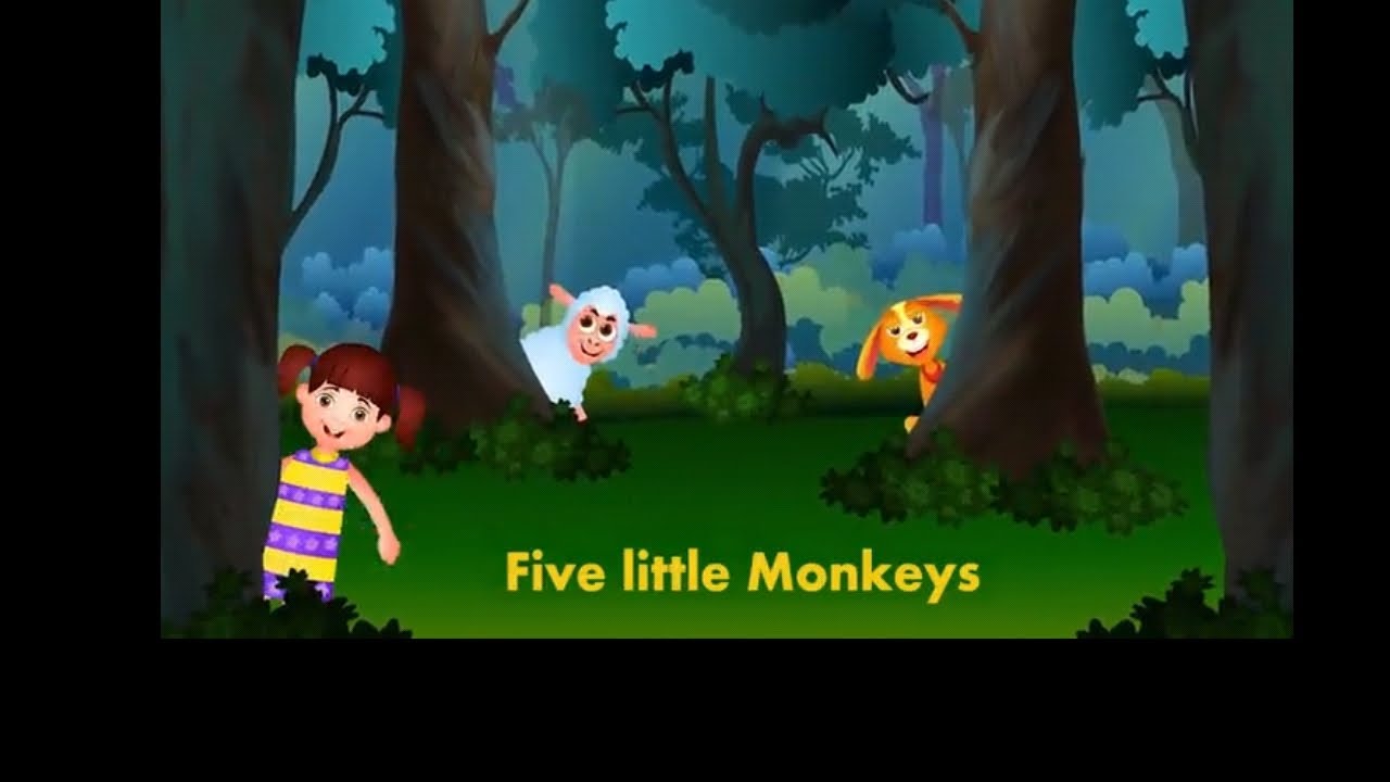 Five little Mon Monkeys of kids😃😃🤩🤩😍 - YouTube