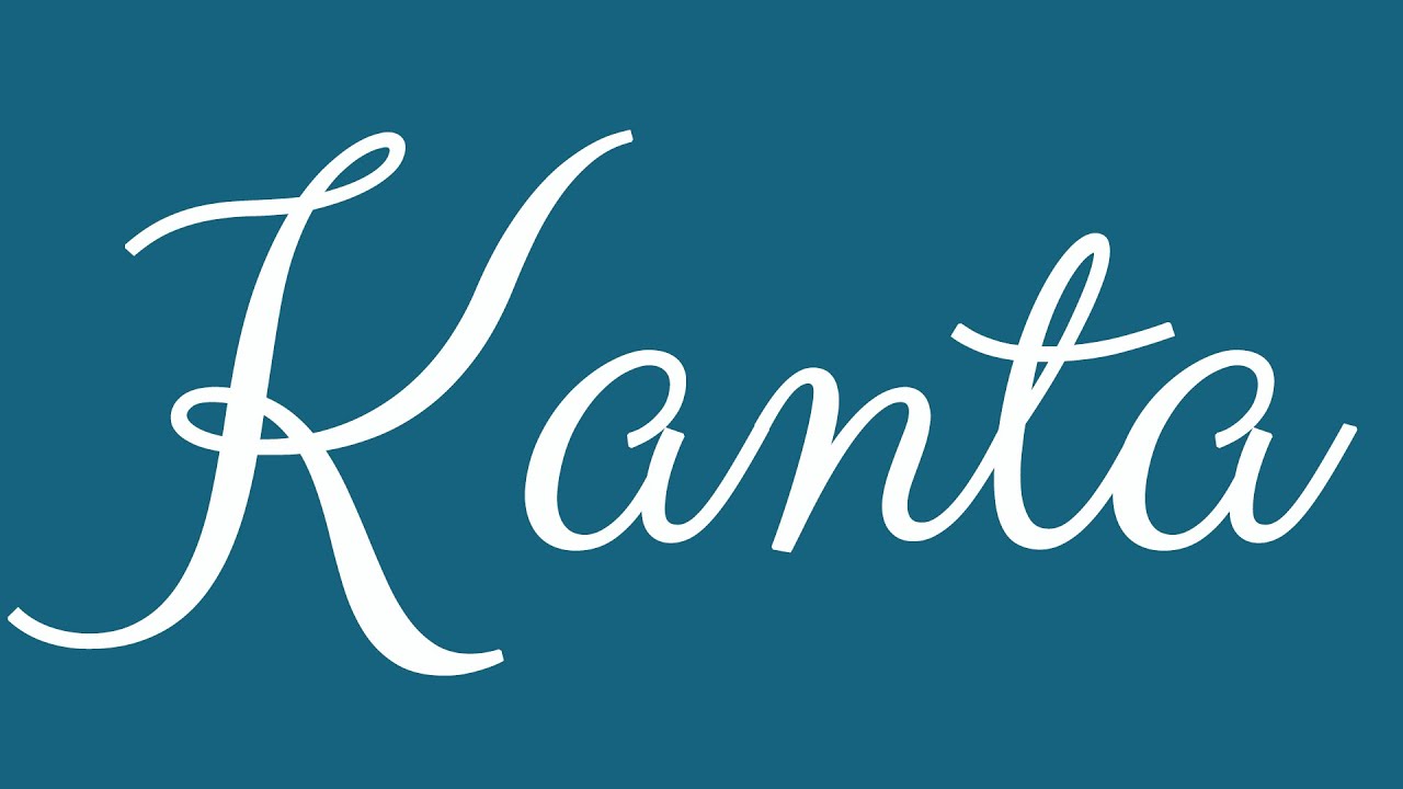 Learn how to Write the Name Kanta Signature Style in Cursive Writing ...