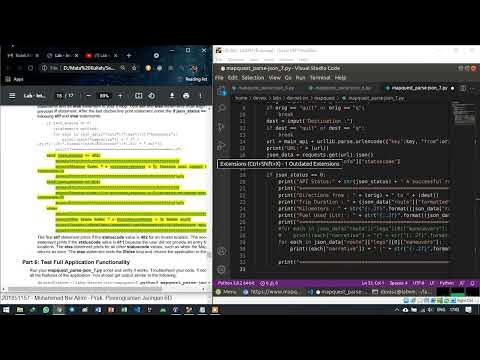 Lab 4.9.2 - Integrate a REST API in a Python Application - YouTube