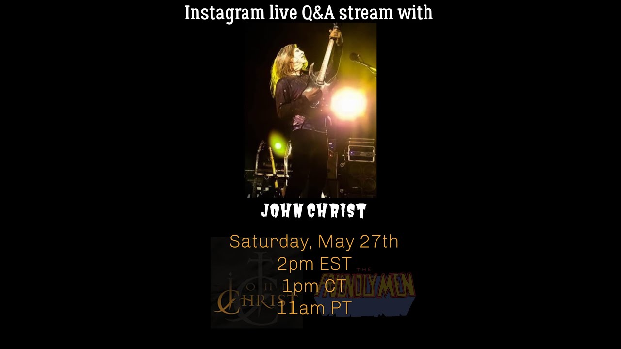 John Christ Live Instagram May 27th. 2023 - YouTube