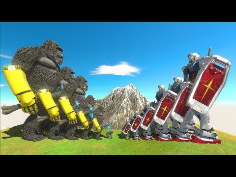 Growing Kong Skull Island vs Gundam RX-78 - ARBS