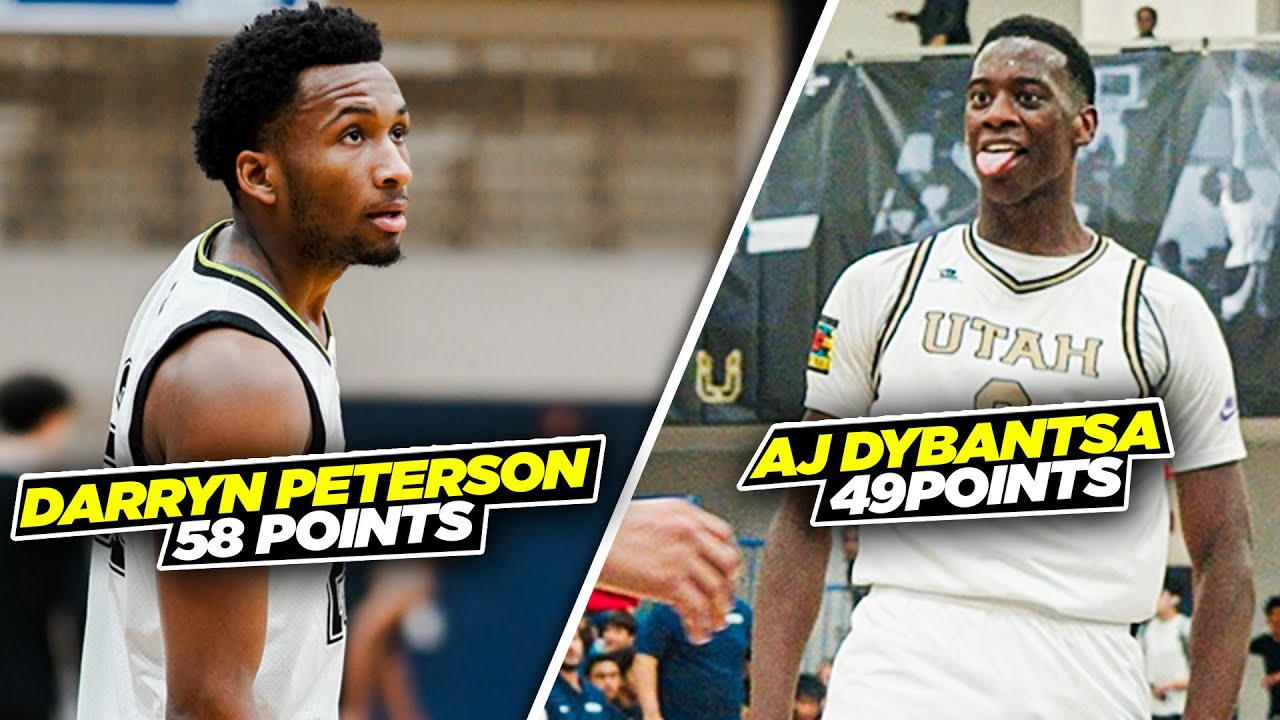 #1 Ranked AJ Dybantsa (49 PTS) vs #2 Darryn Peterson (58 PTS) Was WAR ...