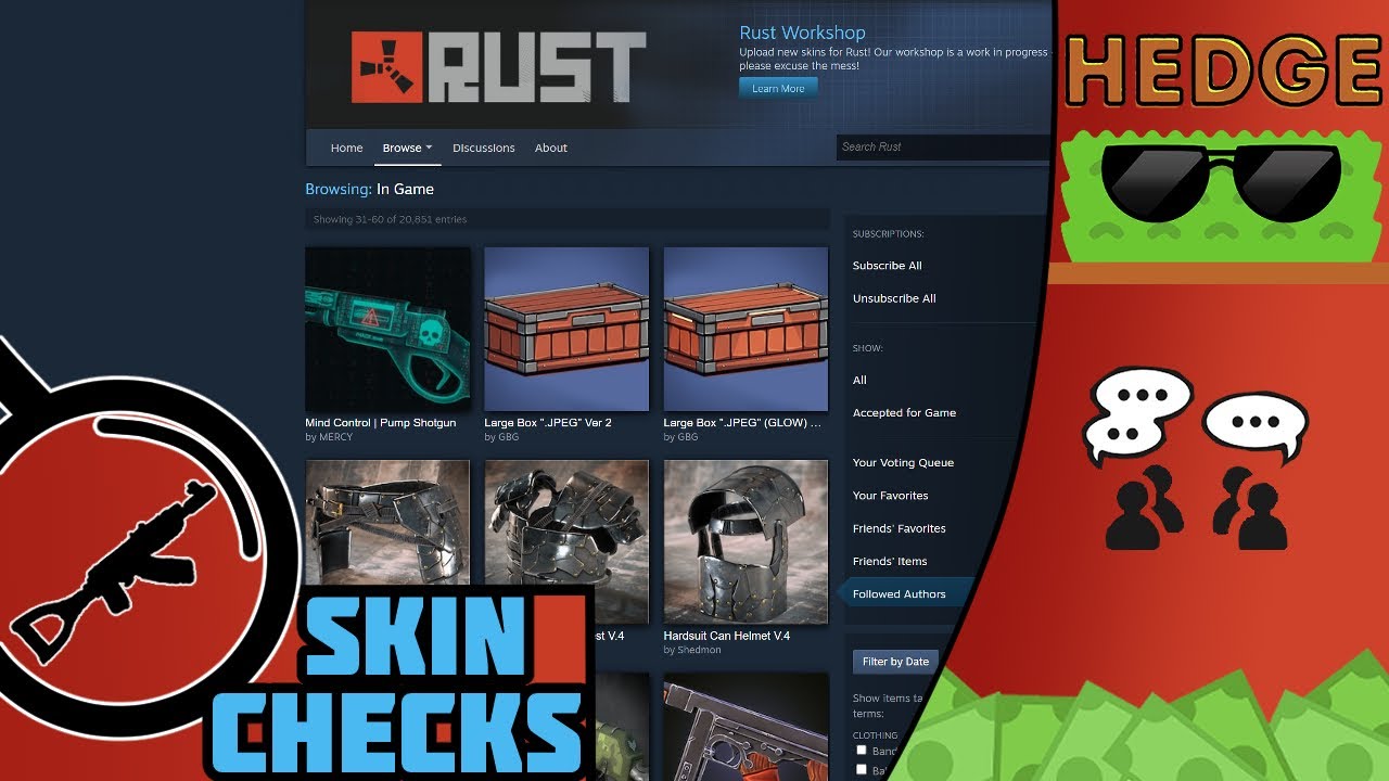 Rust Workshop Skin Checks (November 7) - YouTube
