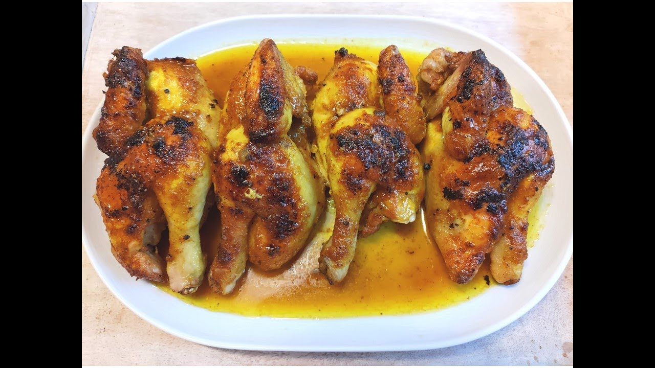 Coquelets rôtis au miel, citron et épices / Запеченные цыплята/ Roasted ...