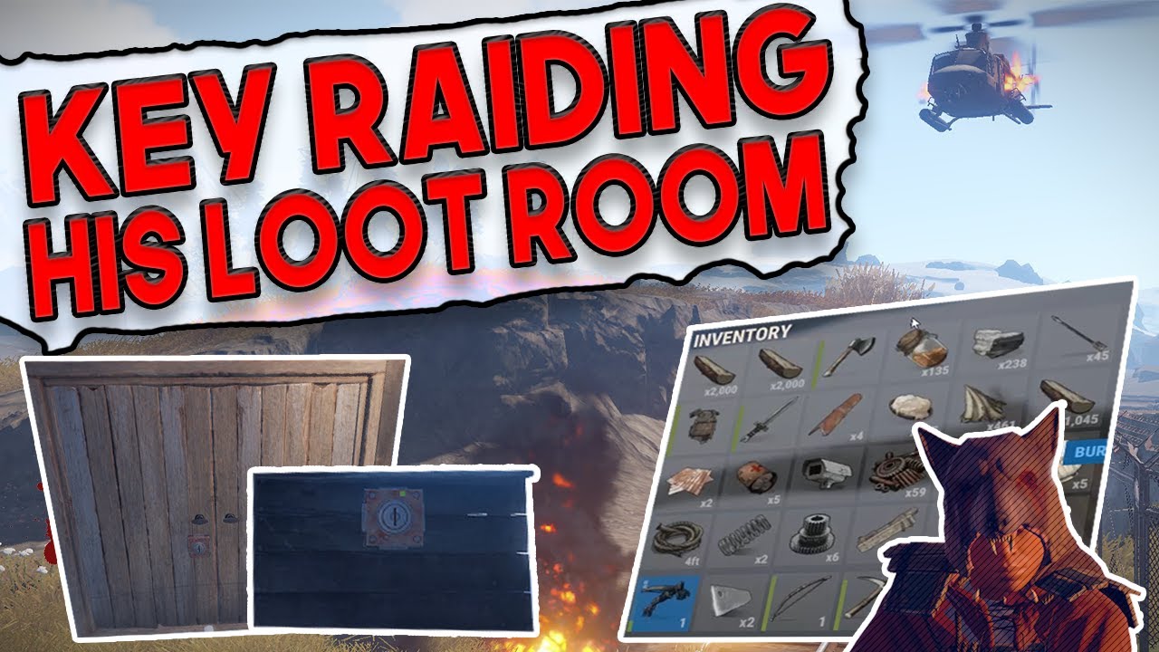 Key RAIDING His LOOT ROOM!? | Rust SOLO CHOPPER Survival - Episode 3 ...
